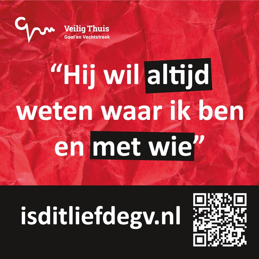 Persbericht ‘Is dit liefde?’ | Veilig thuis